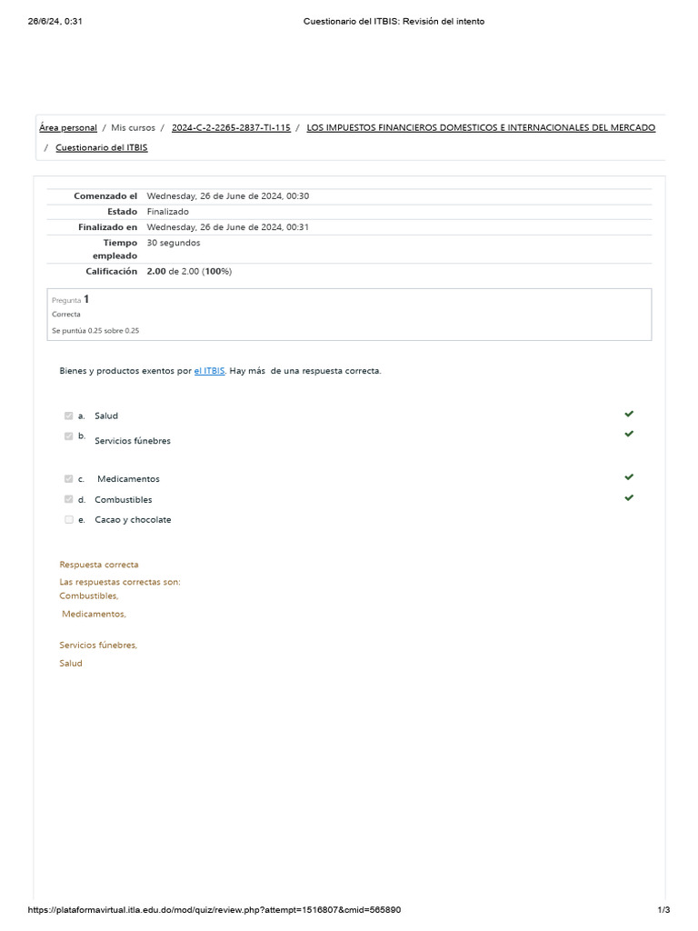 Bienes Exentos de ITBIS en RD | PDF | Economias