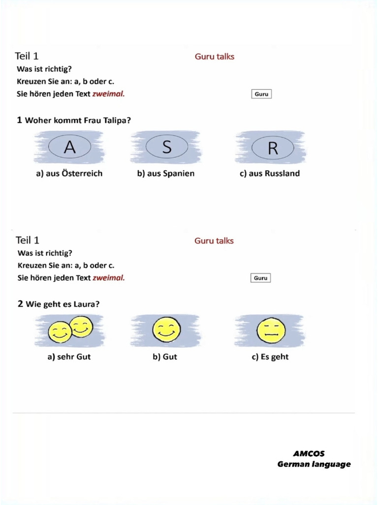 A1 Hören-3 | PDF