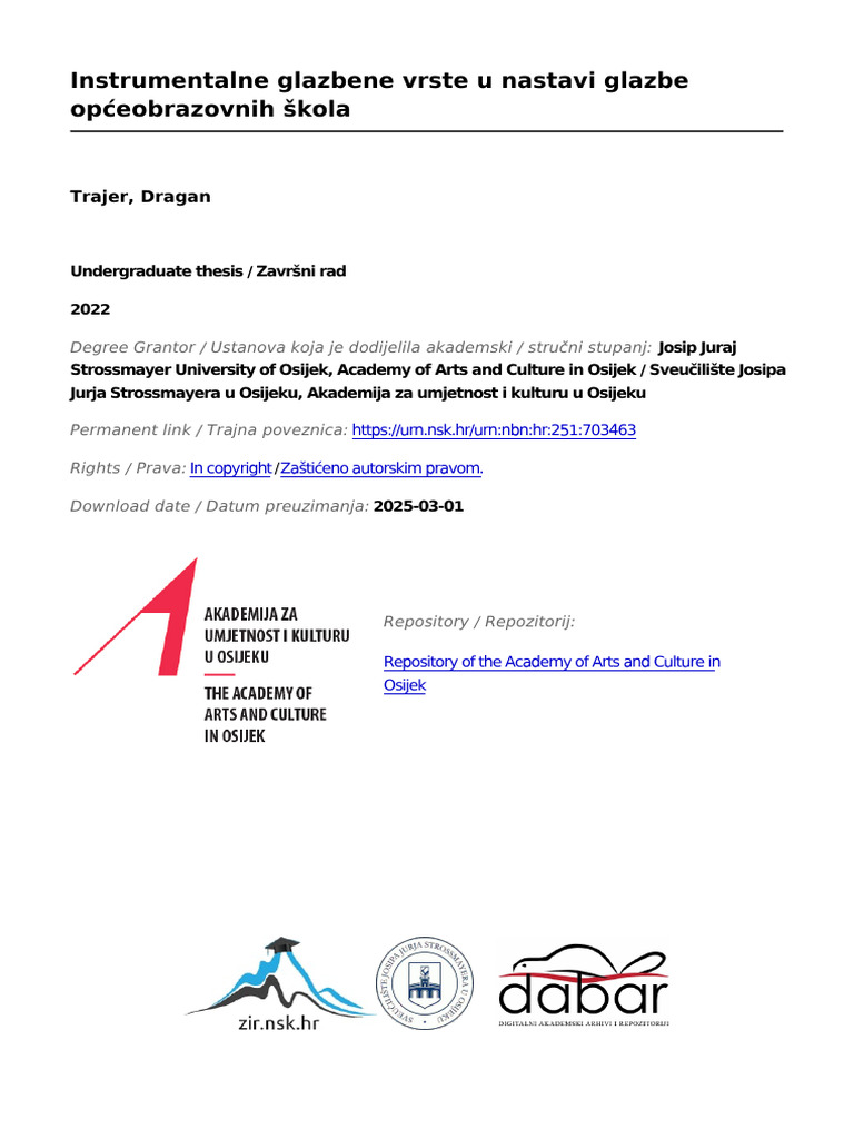 Dragan Trajer - Zavrsni Rad - Finalno | PDF