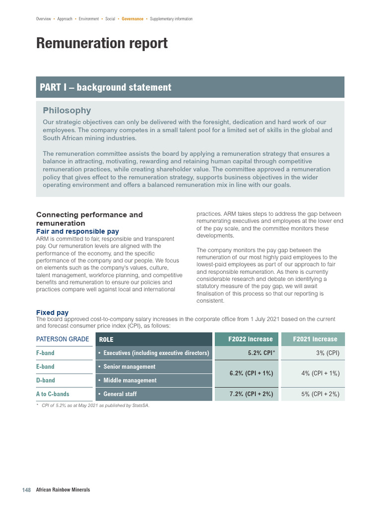 ARM Remuneration Strategy Overview | PDF | Salary | Employment