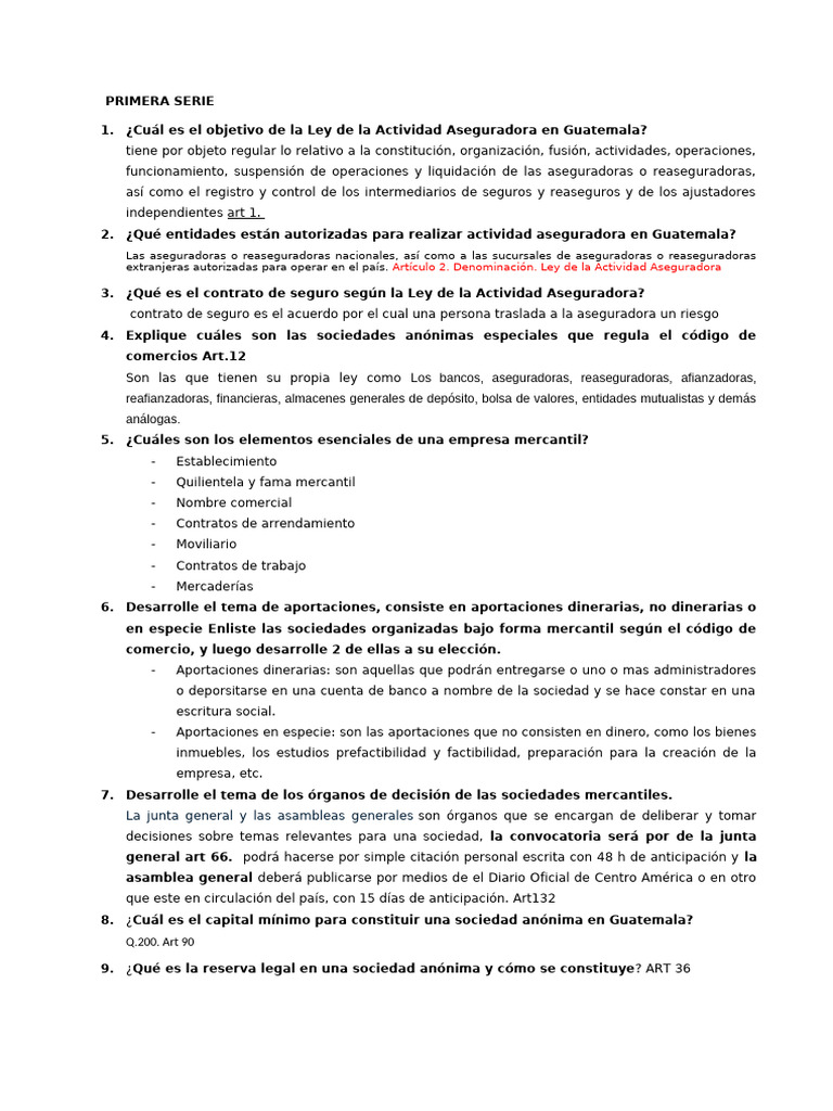 Repaso Mercantil | PDF | Seguro | Reaseguro