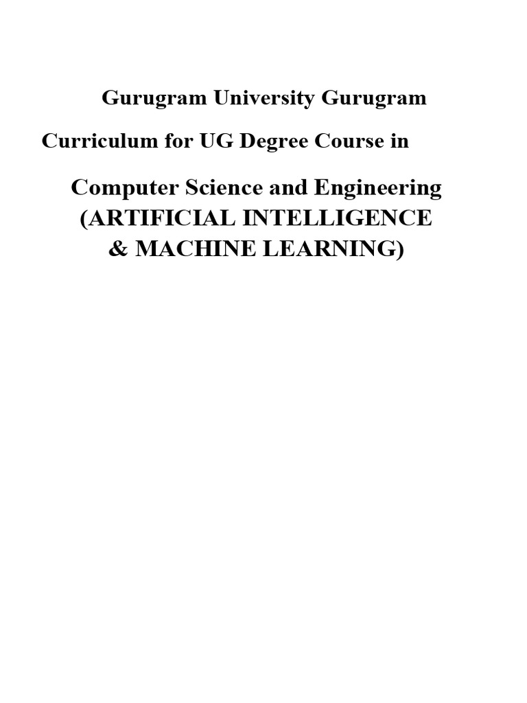 AIML-Syllabus 2nd Year GU-30072024 | PDF | Databases | Group (Mathematics)