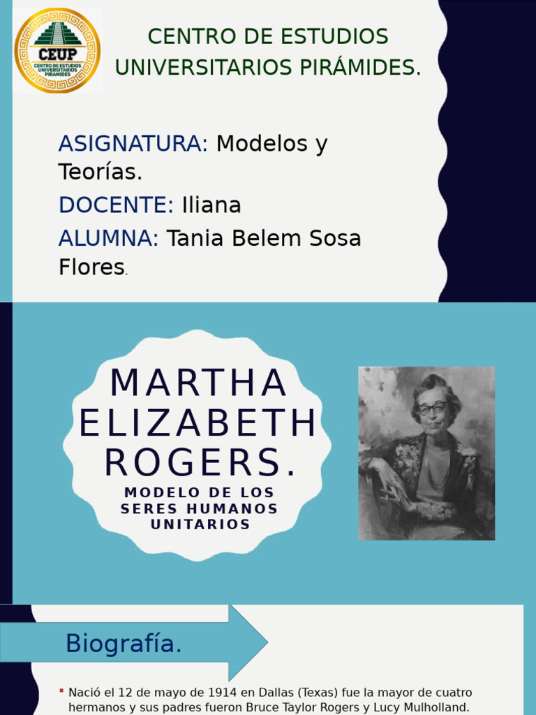 Martha E. Rogers. | PDF | Enfermería | Empirismo