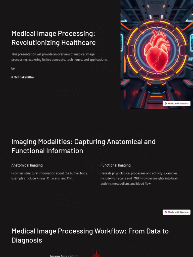 Medical Image Processing Overview | PDF | Medical Imaging | Clinical ...