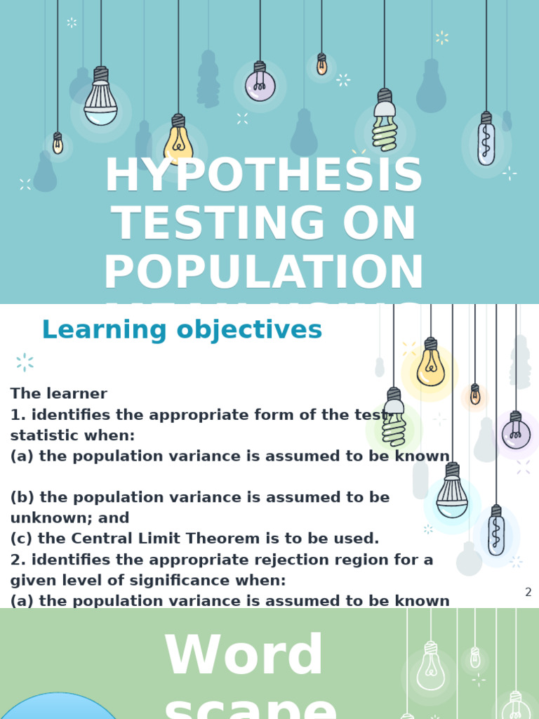 Q4 Week 2 3 | PDF | Statistical Significance | Null Hypothesis