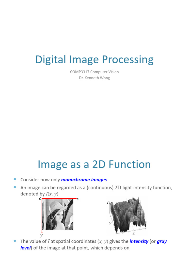 2. Digital Image Processing | PDF | Image Processing | Multidimensional Signal Processing