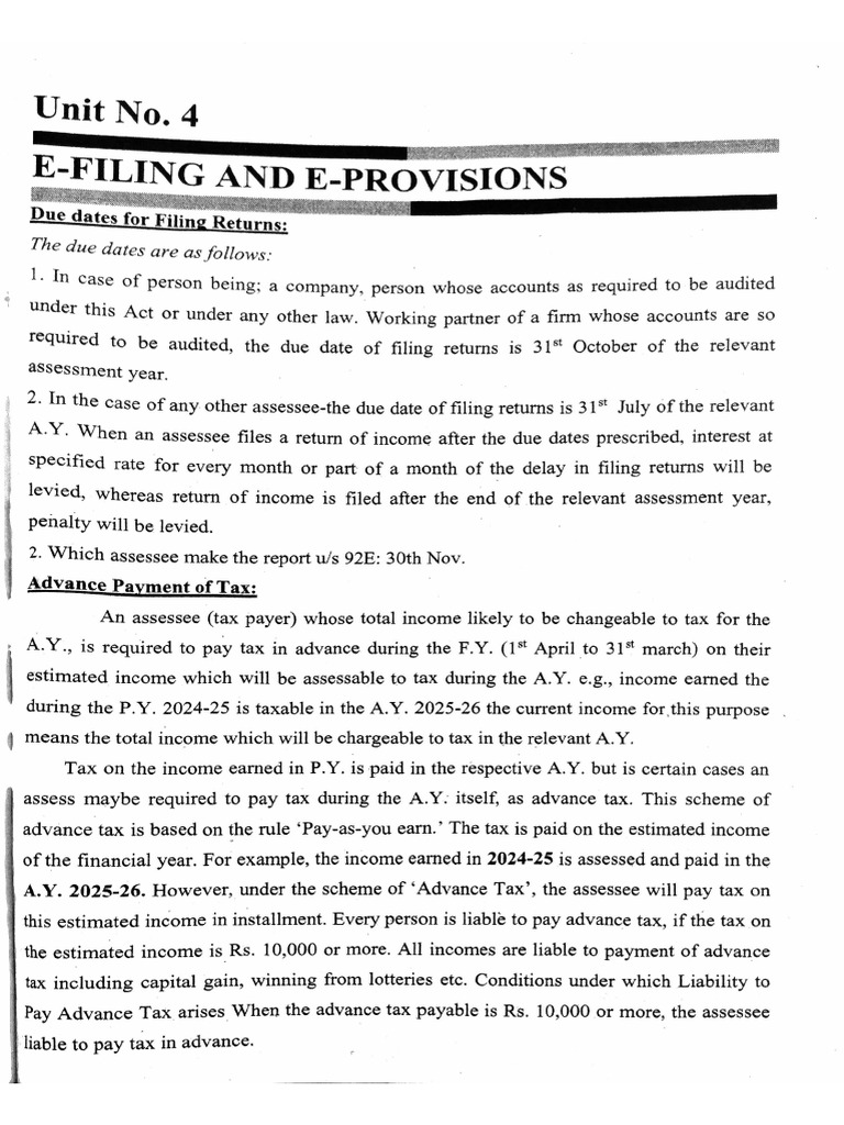 E-Filing and E-Provisions | PDF