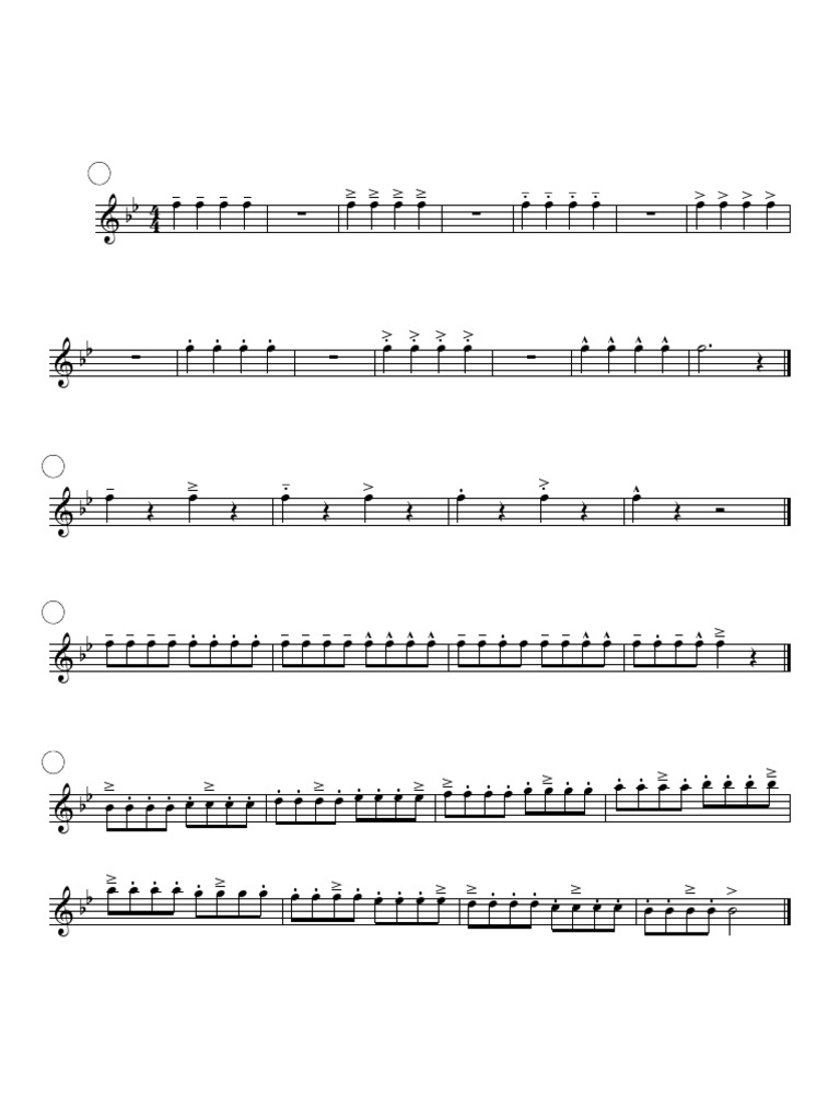 Articulation Exercises - Flute | PDF
