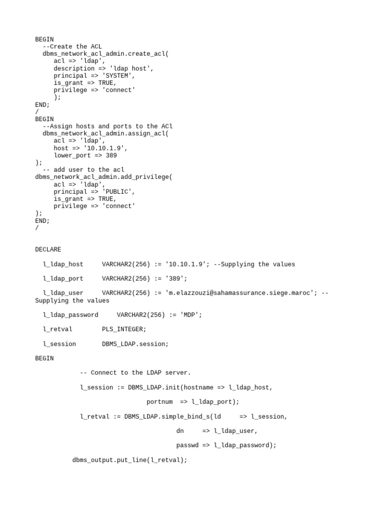 Ldap Oracle Apex Config | PDF