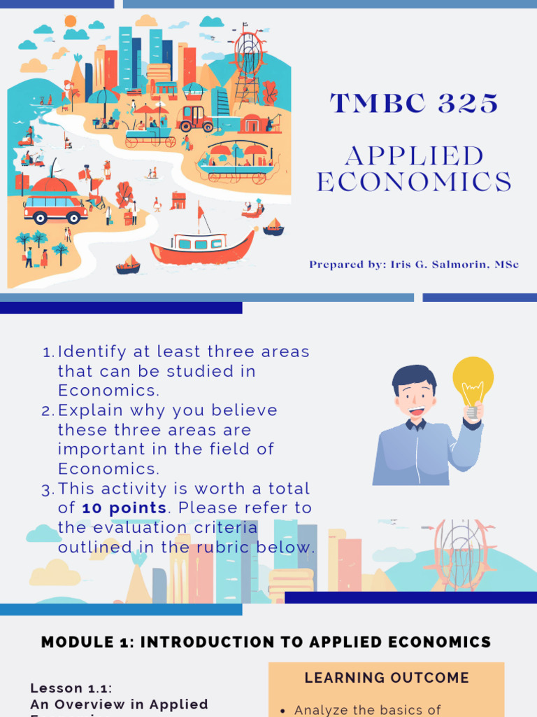 Module 1 Applied Economics Pdf Economics Economies