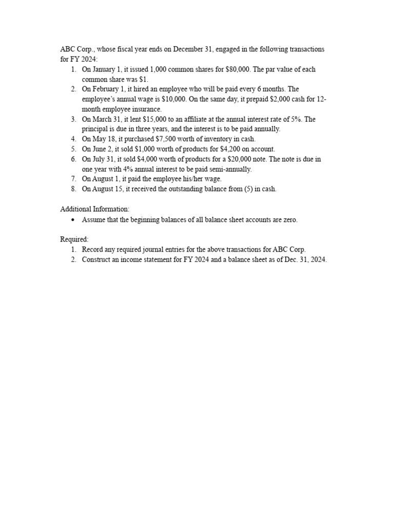 Midterm+Review+Additional+Exercises | PDF | Debits And Credits | Financial Economics