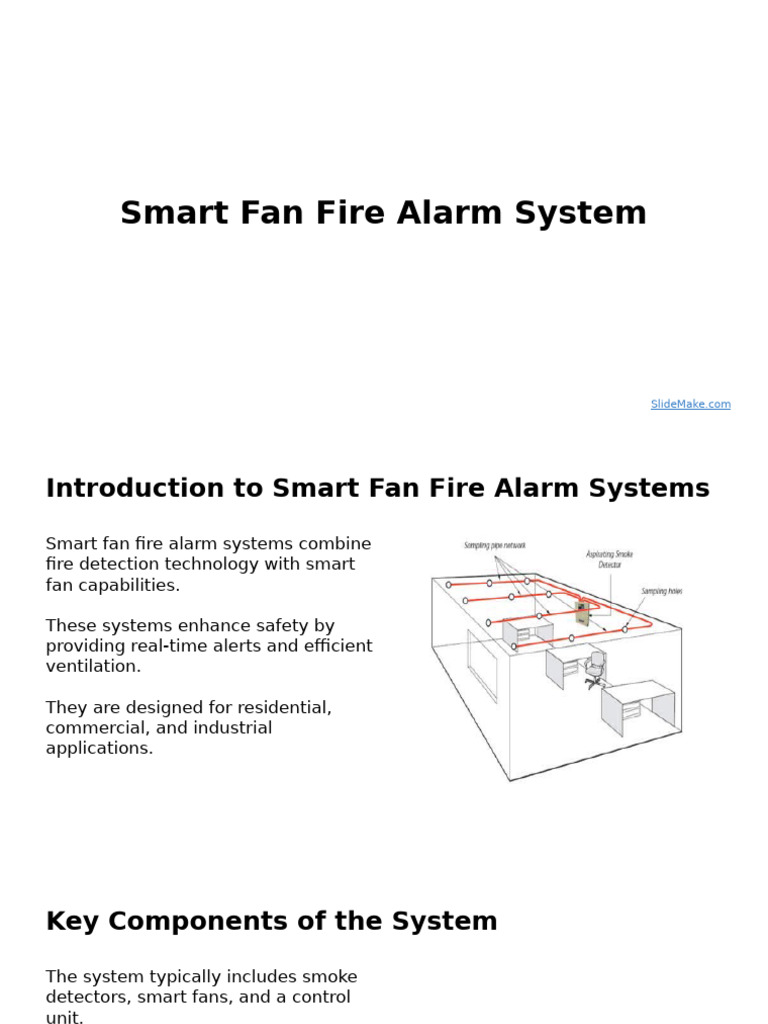 Smart Fan Fire Alarm System Pdf Security Alarm Ventilation Architecture