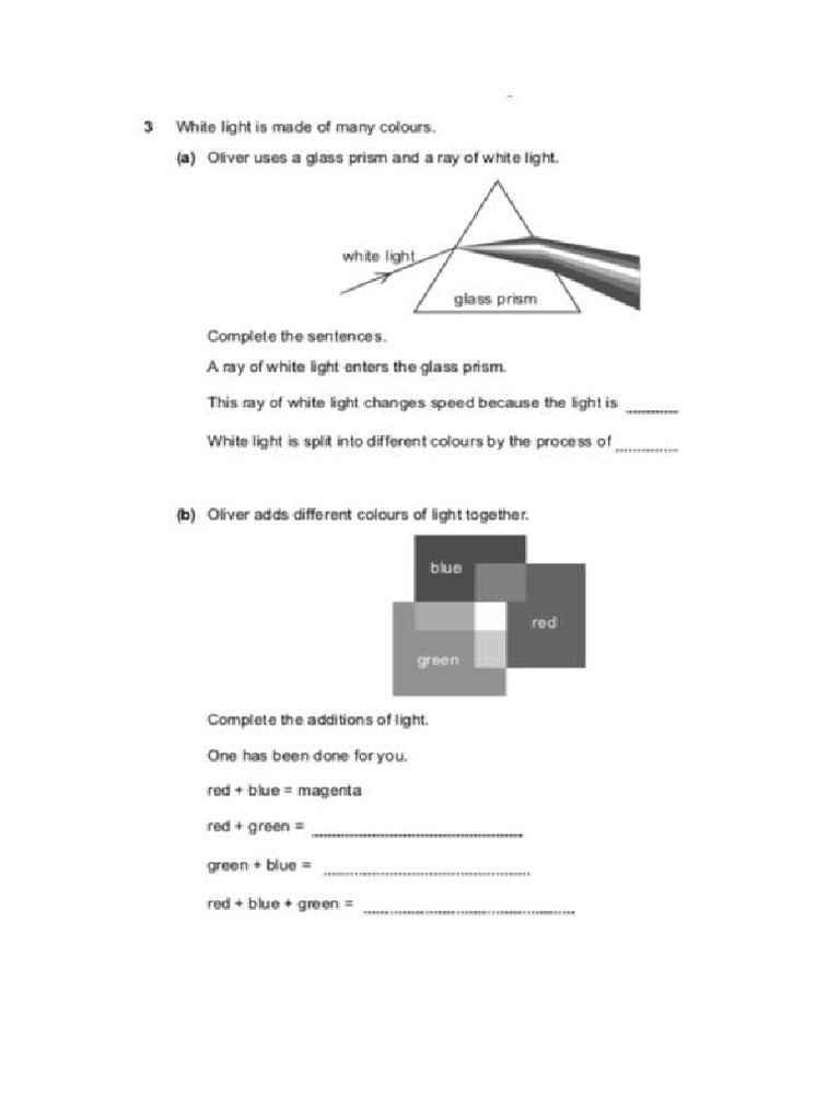 Grade 6 Light Revision | PDF