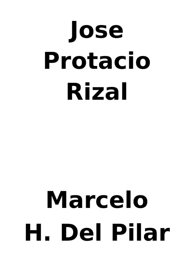 Jose Protacio Rizal | PDF