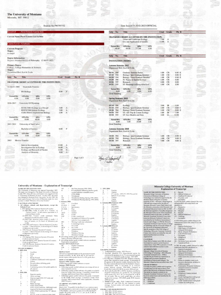 Transcript PhD Pavel | PDF