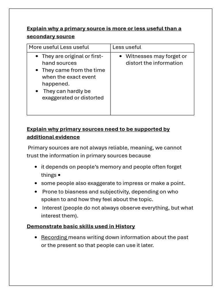 Primary vs. Secondary Sources Explained | PDF