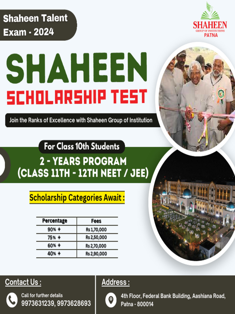 Shaheen Talent Exam PDF | PDF