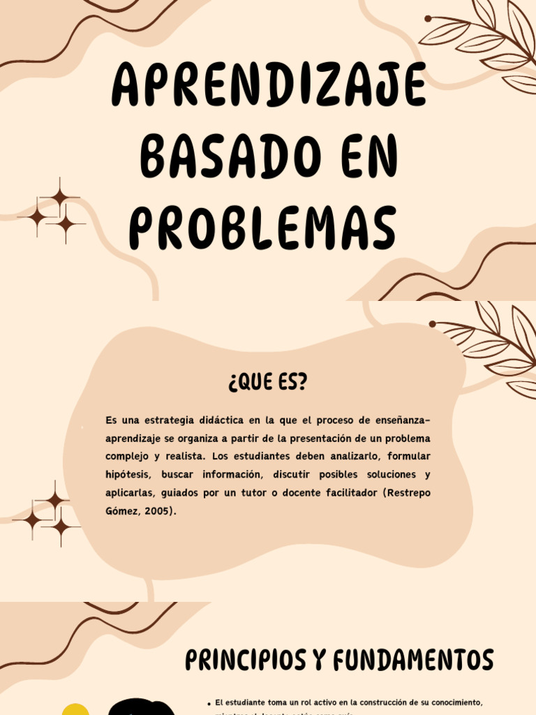 Presentacion ABP | PDF | Aprendizaje | Enseñando