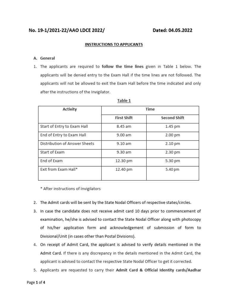 Instructions_to_Applicants_AAO_LDCE_2022 | PDF
