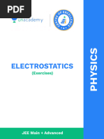 Electrostatics JEE Main PYQs (2002-2024) | PDF | Sphere | Electric Field