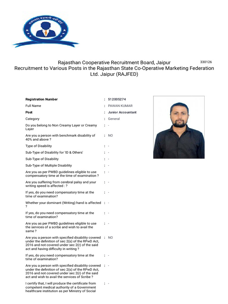 Junior Accountant Application Details | PDF | Justice | Crime & Violence