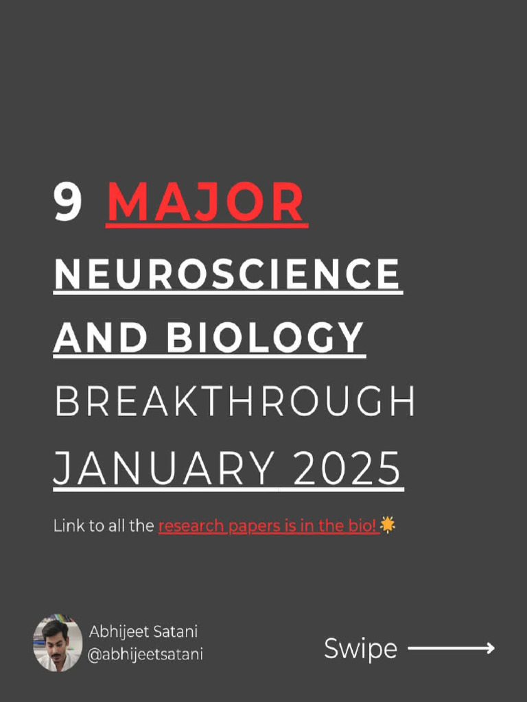 Top Neuroscience Papers - January 2025 - 250223 - 082247 | PDF