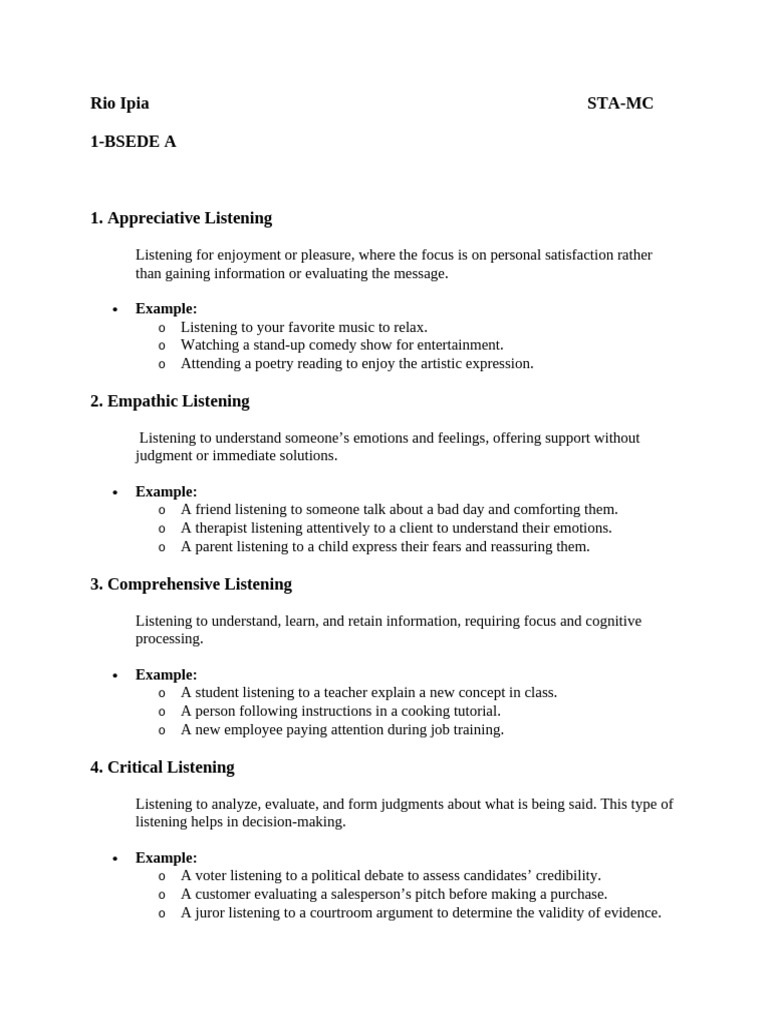 Rio Ipia Sta-Mc 1-Bsede A: Example | PDF