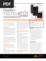 T Series Readers Datasheet | PDF