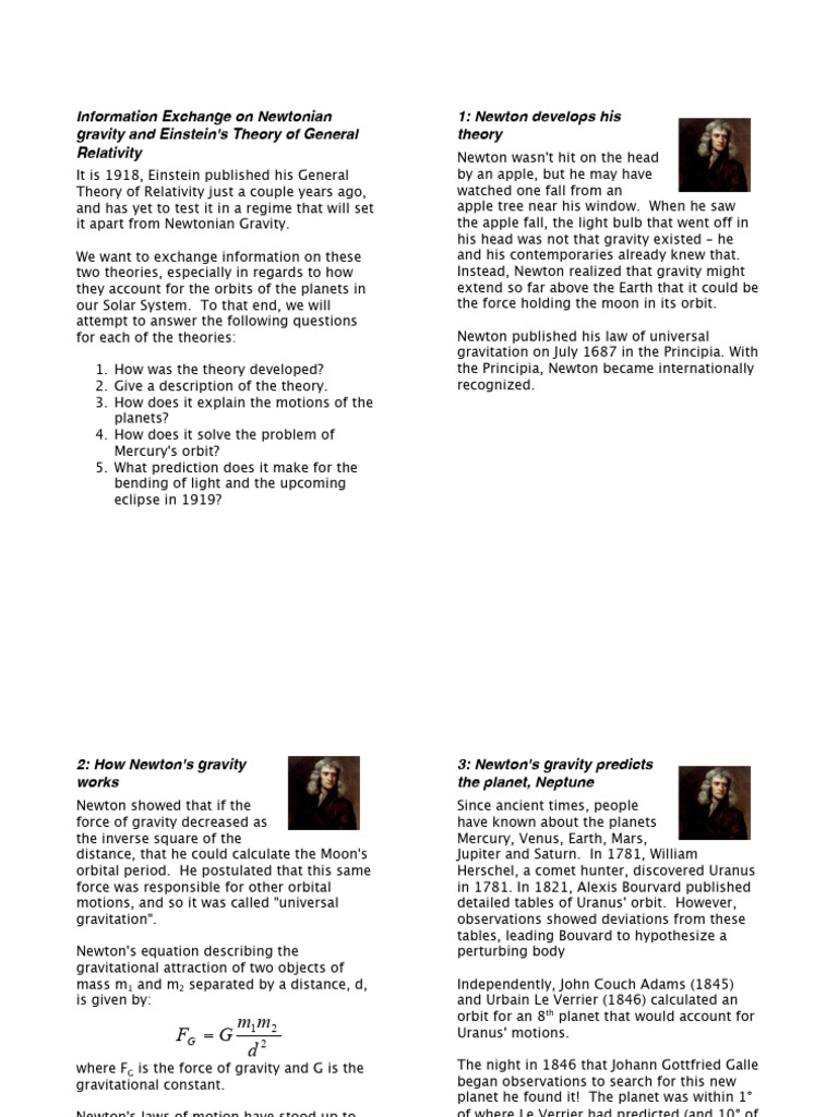 Essay 1 | PDF | Gravity | Orbit
