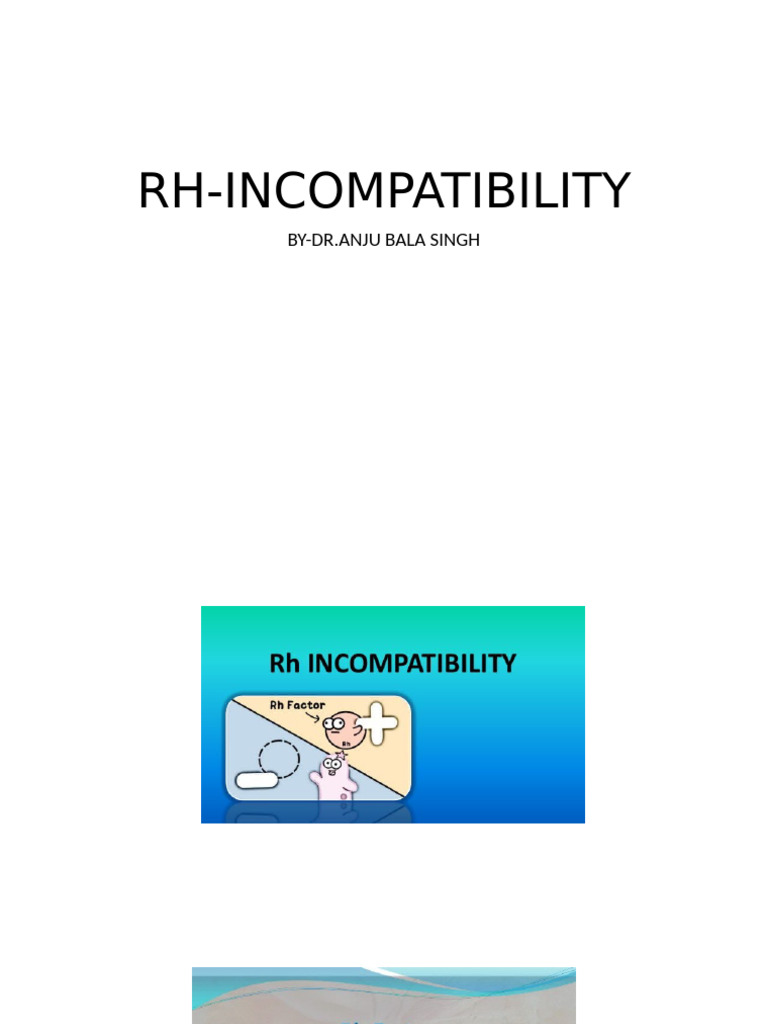 Rh Incompatibility | PDF
