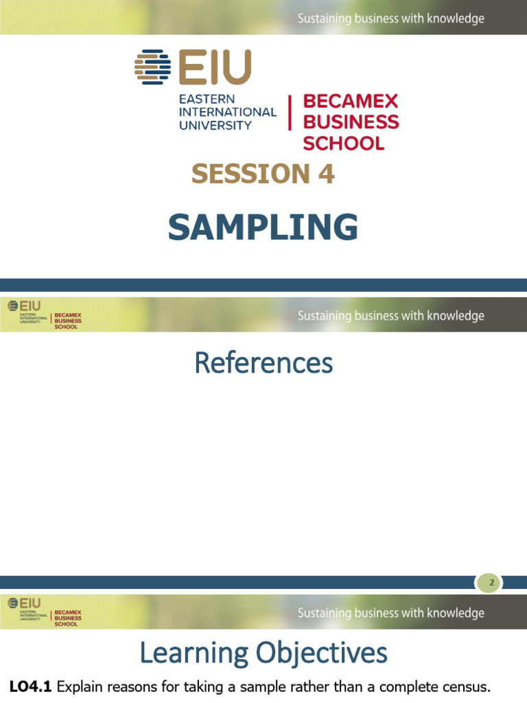BUS 303 Lecture 4 - Sampling | PDF | Sampling (Statistics) | Stratified ...