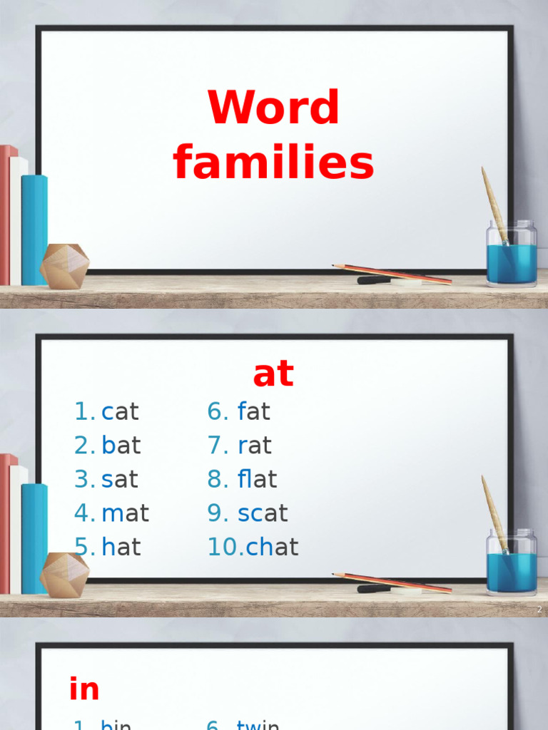 Word Families | PDF