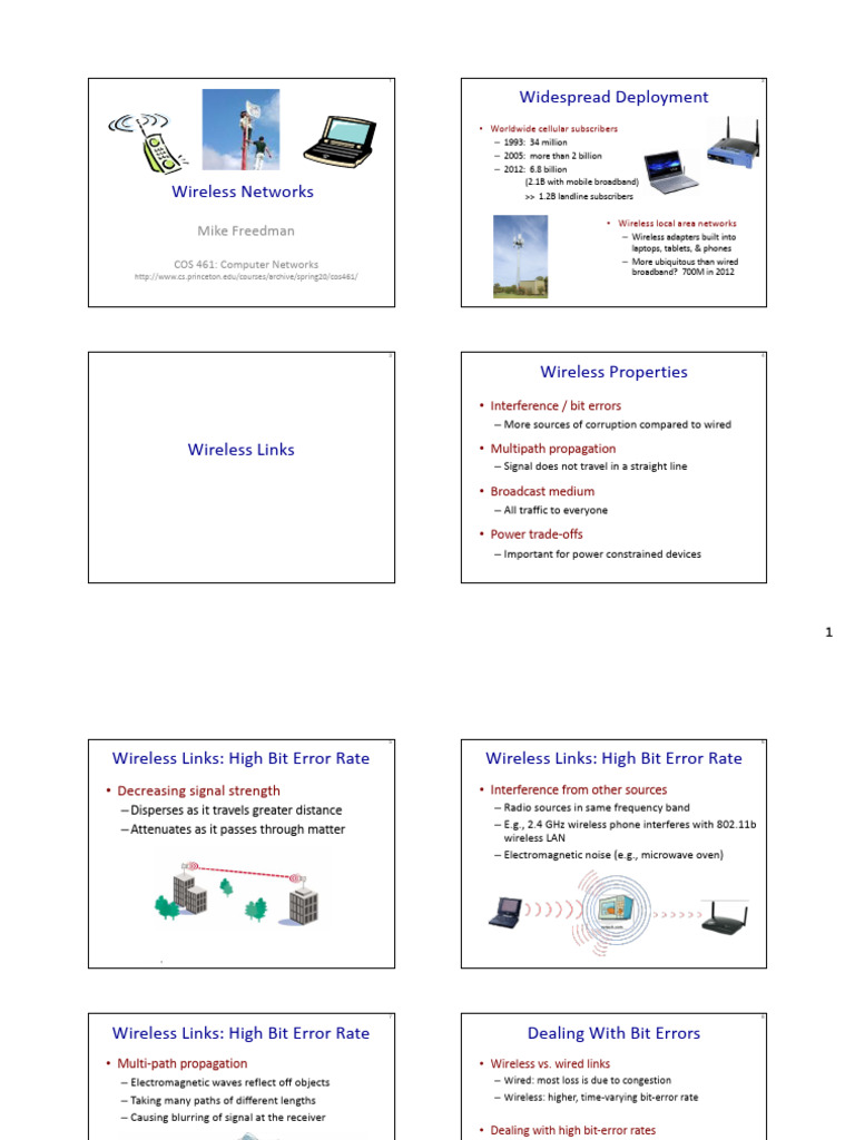 Lec17 Wireless | PDF | Computer Network | Transmission Control Protocol