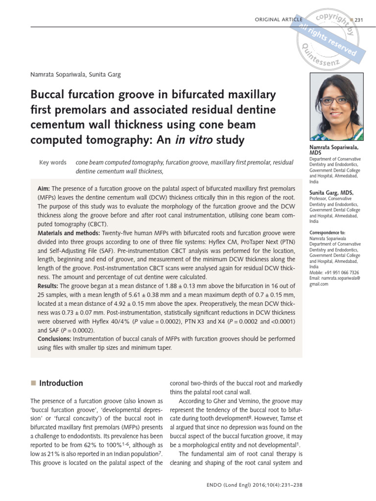 Endo-Ept 10 4 Sopariwala p231 | PDF | Dentistry Branches