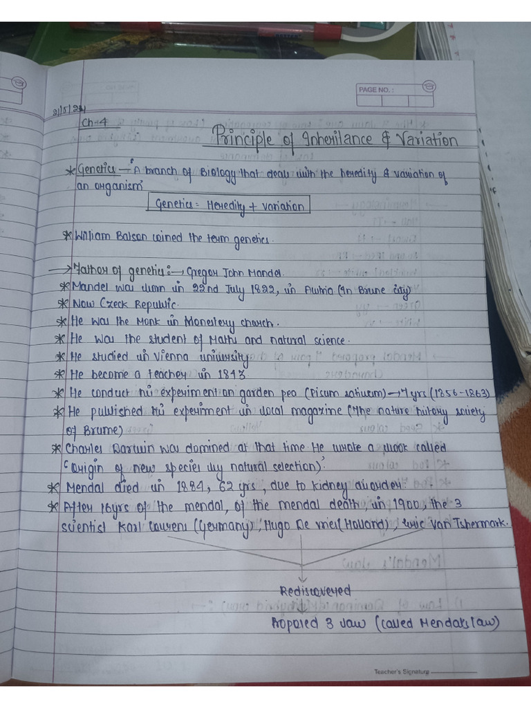 Principle of Inheritance | PDF