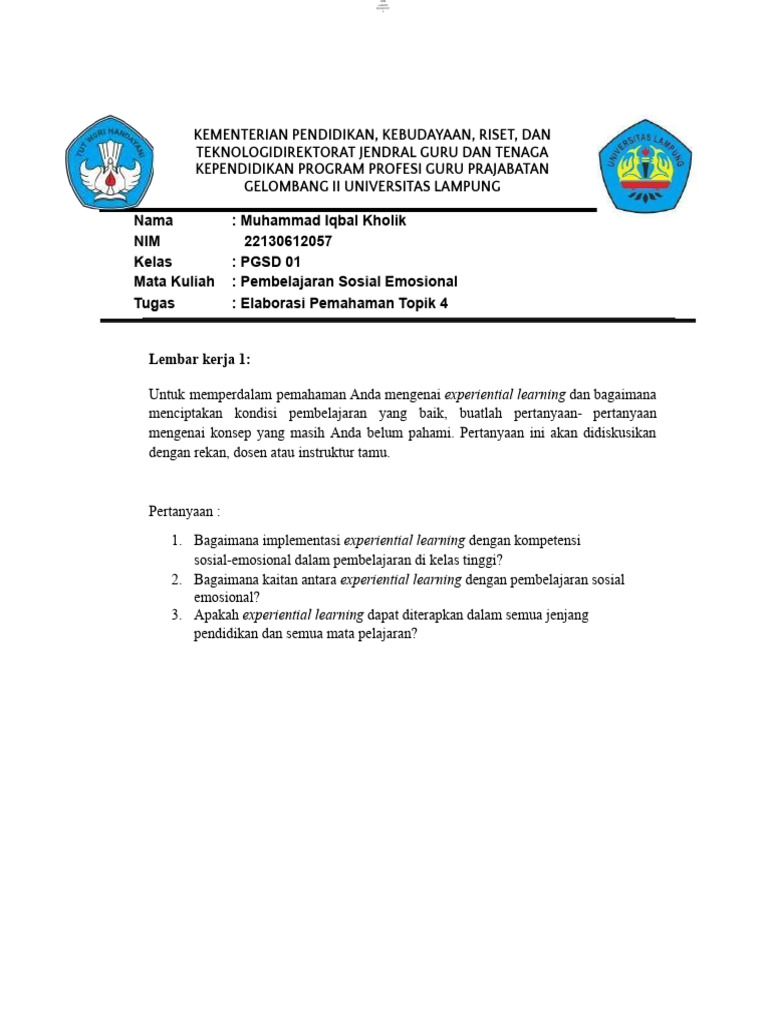 Elaborasi Pemahaman_Topik 4_PSE (M. Iqbal Kholik) | PDF