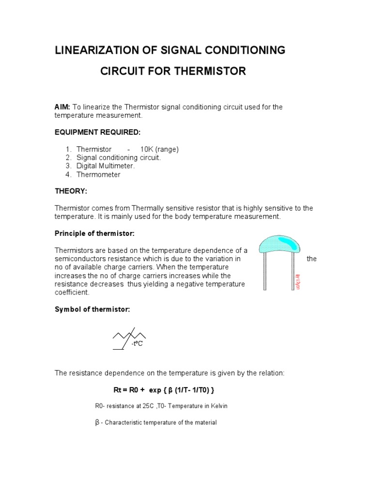 Therm Is Tor | PDF | Electrical Resistance And Conductance | Physics