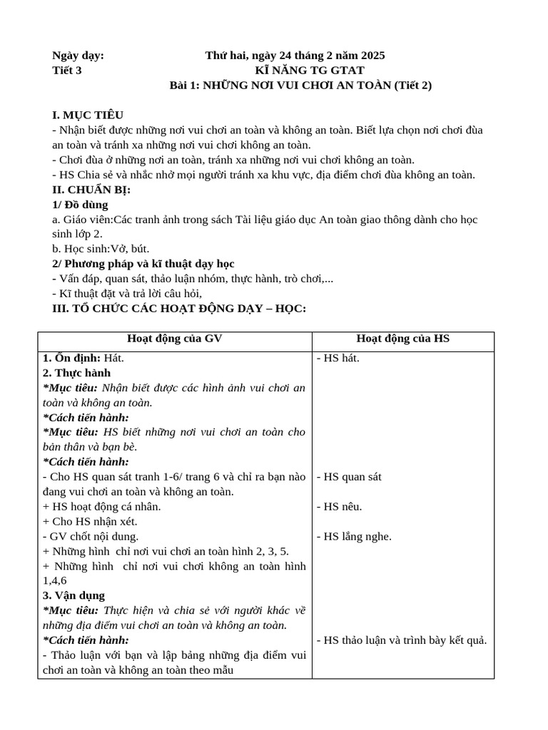 Tuần 23-Khbd Ngck | PDF