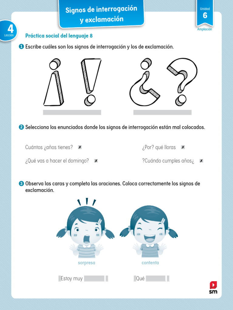 Signos de Interrogación y Exclamación | PDF