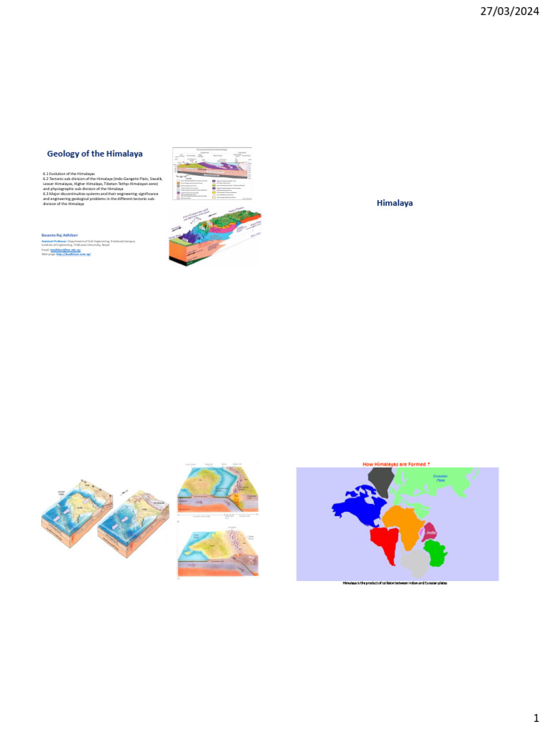 Chapter 6 Geology of The Himalaya | PDF | Geology | Earth Sciences