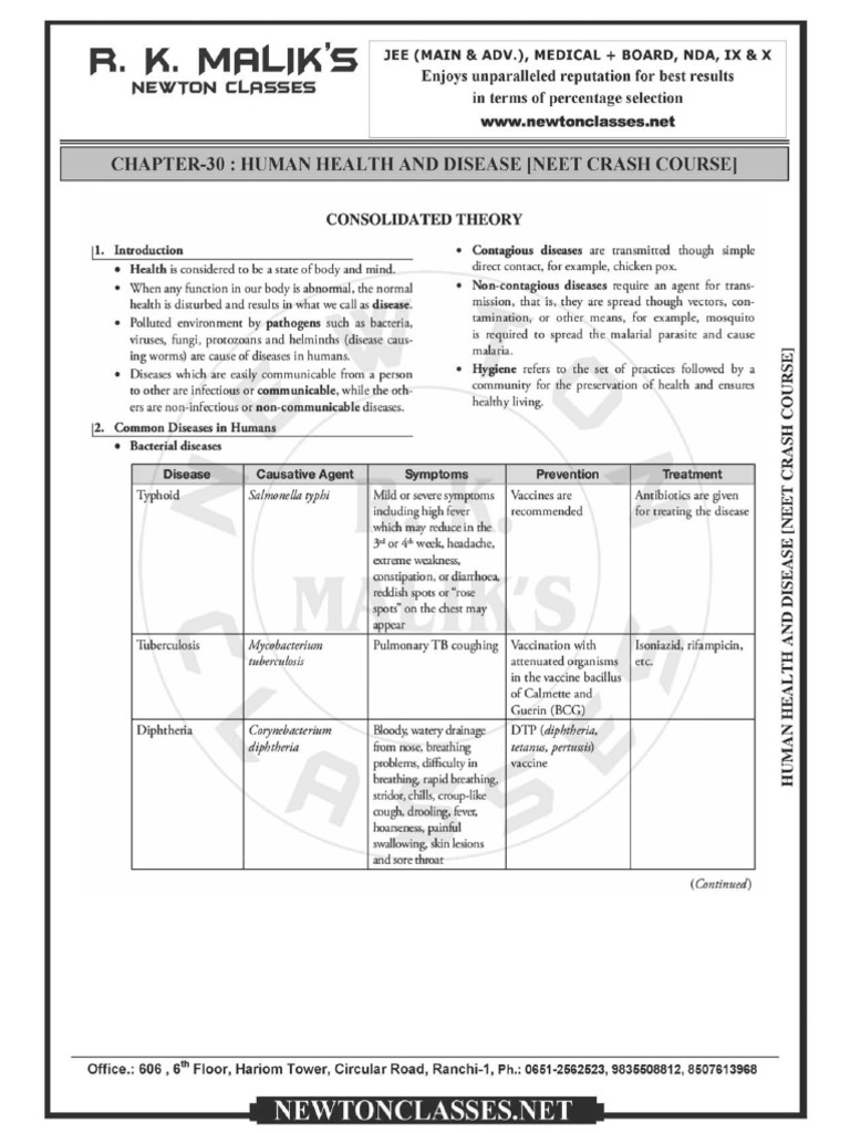 Human Health and Disease | PDF