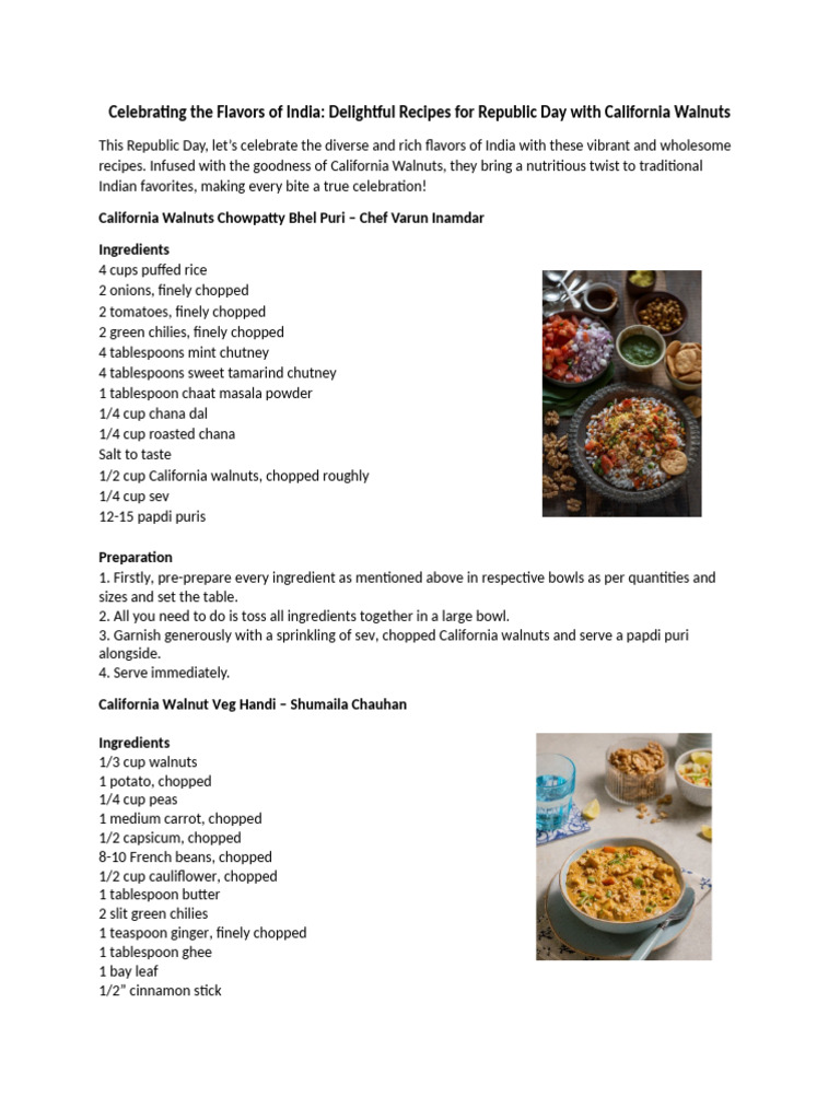 Celebrating The Flavors of India Delightful Recipes For Republic Day ...