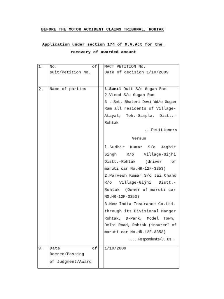 7887 13 Execution Mact | PDF