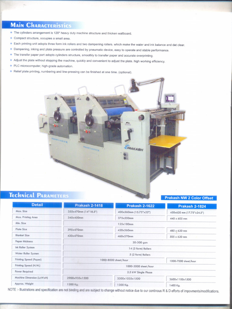 Two Color Non Woven Bag Printing Machine | PDF