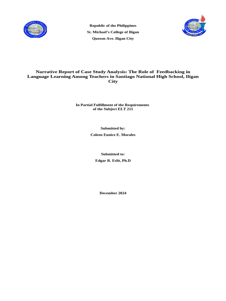 Feedback's Role in Language Learning | PDF | Learning | Language ...