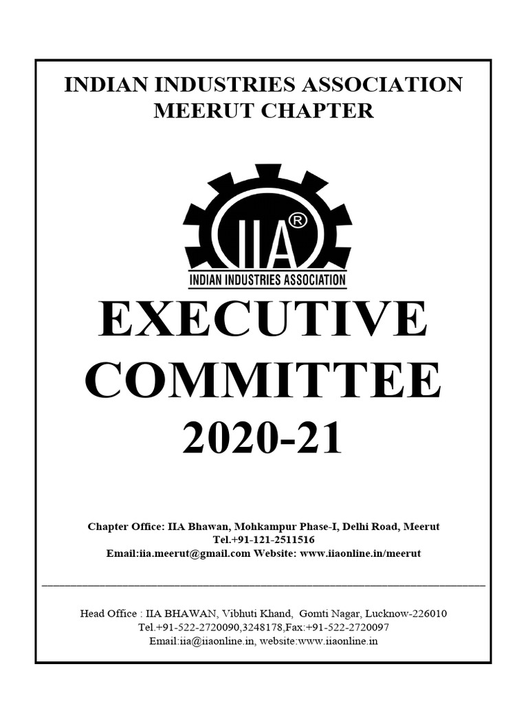 EXECUTIVE COMMITTEE List 2020-21 | PDF