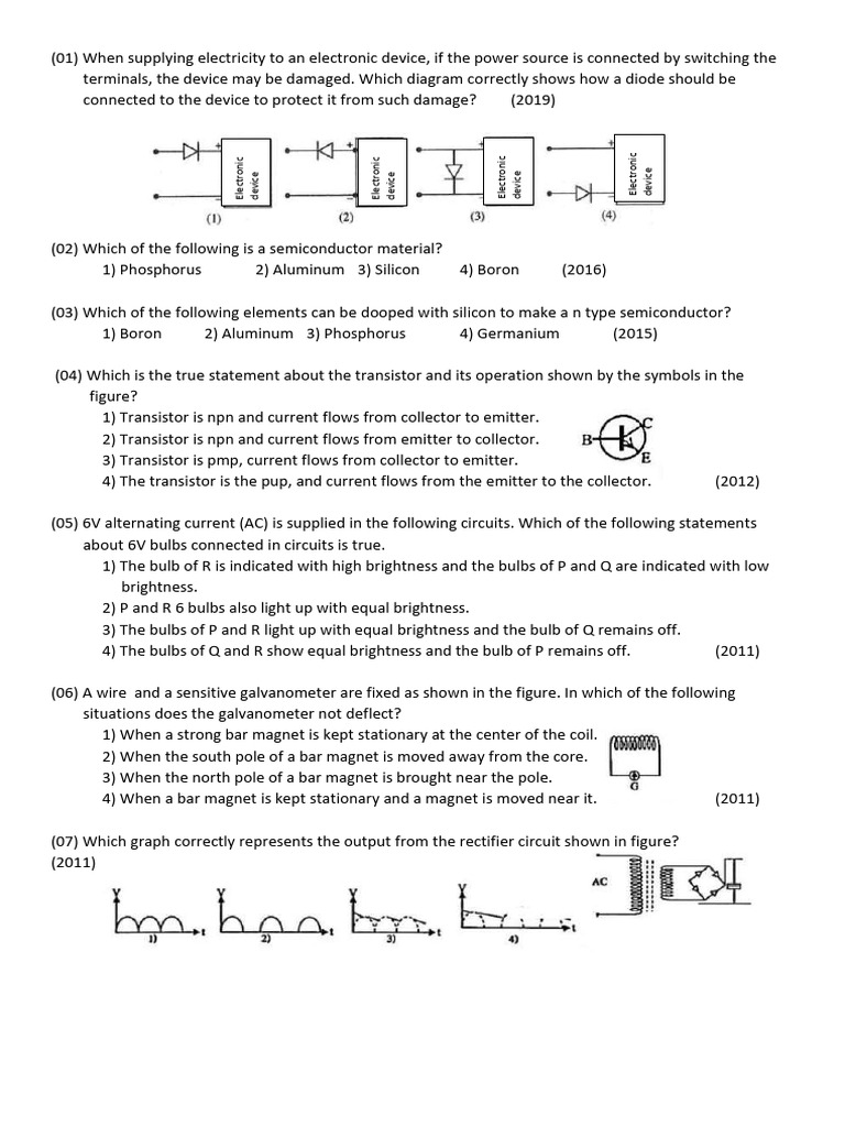Physics Revision Book 2 | PDF | Rectifier | Bipolar Junction Transistor