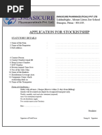 Distributor-Stockist Appointment Application Form PDF | PDF | Economies ...