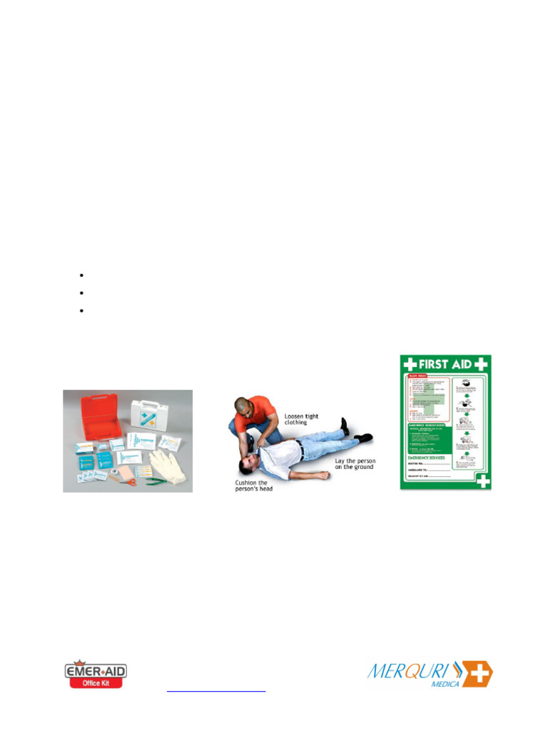 Workplace FirstAid Guidelines | PDF | First Aid | Safety