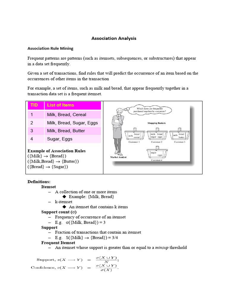 DMDW - Association Analysis | PDF | Data Management | Computing